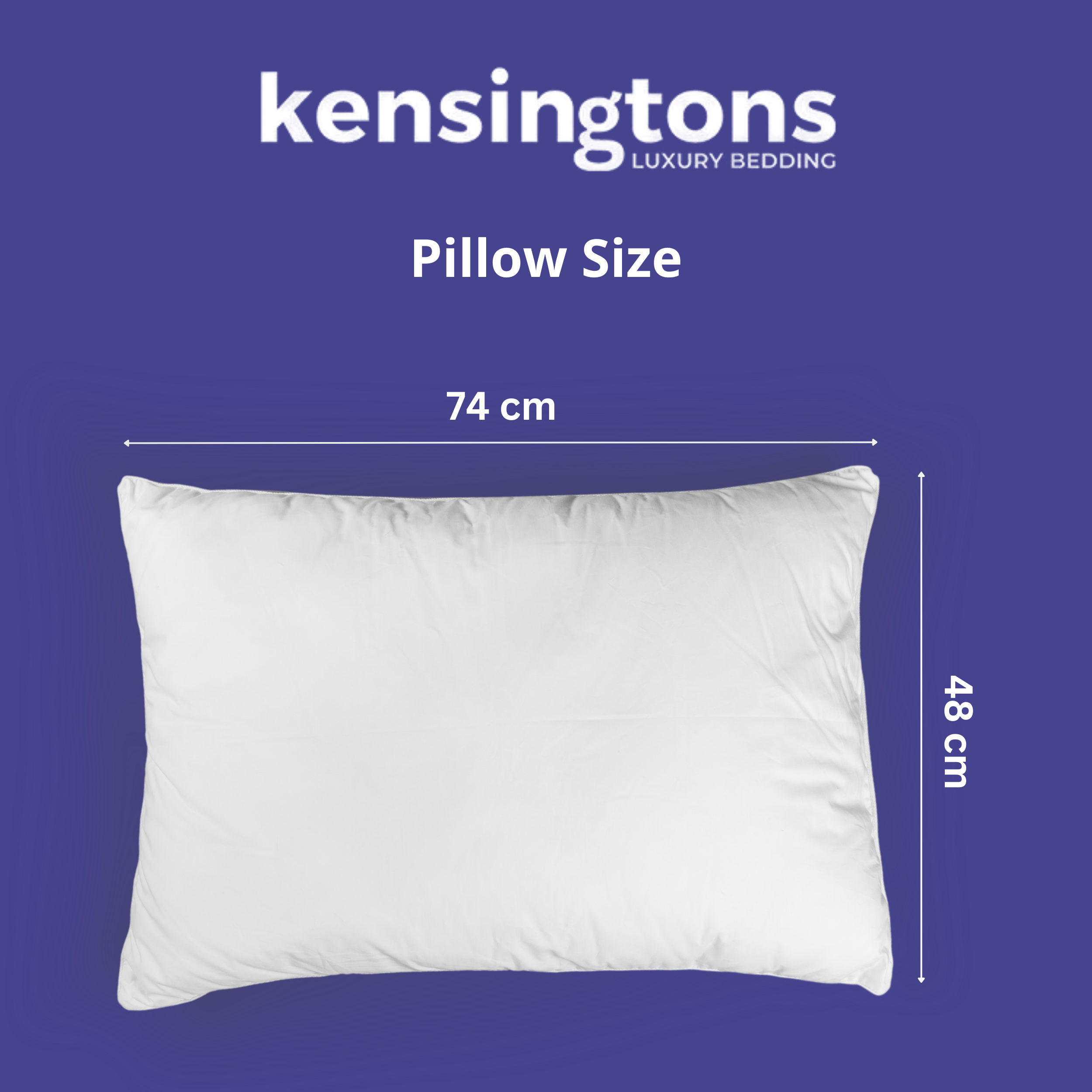 Luxury Canadian Goose Down Pillow - Medium Firm Support – Kensingtons ...